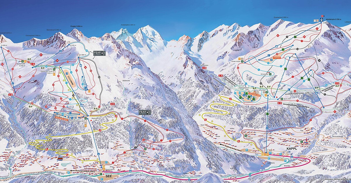 BERGFEX: Skigebied See / Paznaun-Ischgl - Skivakantie See / Paznaun-Ischgl