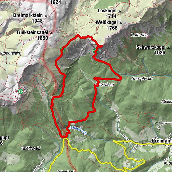 Haidsteig (C/D) auf die Preiner Wand 1783m - BERGFEX - Via ferrata ...