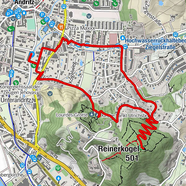 Andritz - Reinerkogel - Graz - Innere Stadt - BERGFEX - Wanderung ...