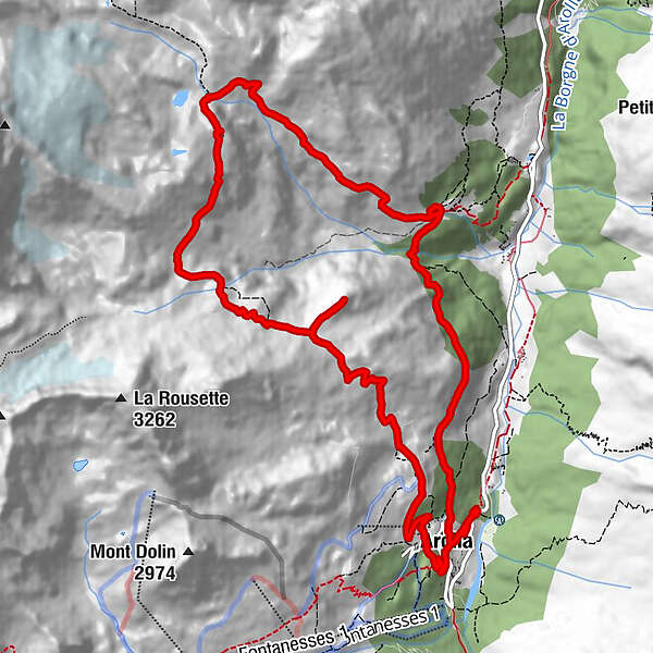 Hôtel du Glacier - Arolla - Le Troûco - Cabane des Aiguilles Rouges ...