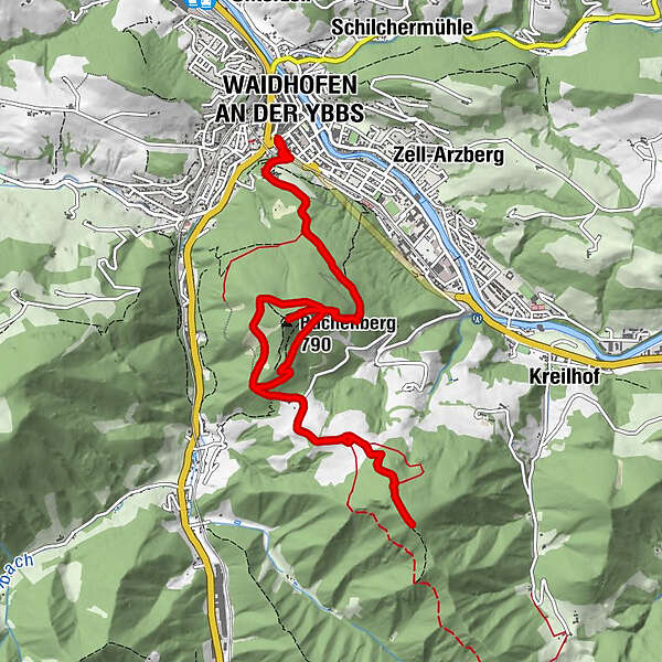 Waidhofen an der Ybbs - Buchenberg - Gasthaus am Grasberg - Glatzberg ...
