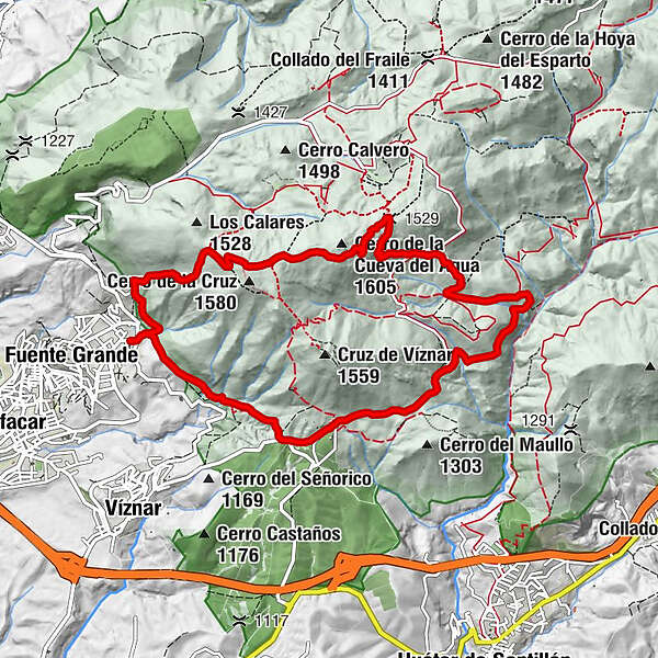 Fuente Grande - Collado de la Rata - Cerro de la Cueva del Agua ...
