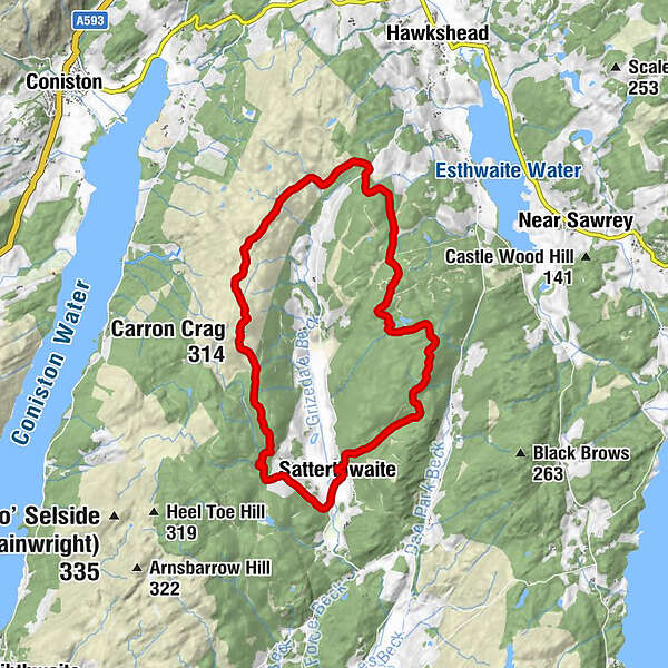 All Saints - Carron Crag - Satterthwaite - BERGFEX - Wanderung - Tour ...