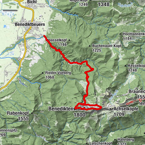 Gschwendt - Maria Brunn - Tutzinger Hütte - Benediktenwand - BERGFEX ...