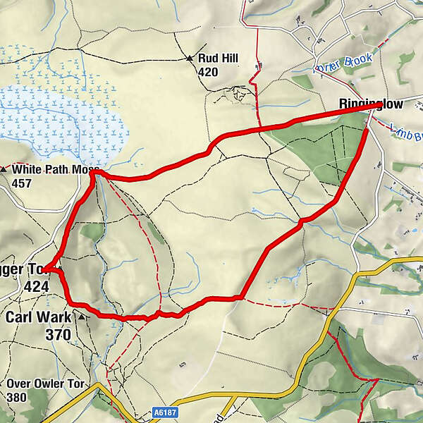 Ringinglow - Higger Tor - BERGFEX - Wanderung - Tour England