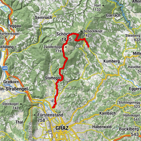 Graz - Erhardhöhe - Schöckl - Sankt Radegund bei Graz - BERGFEX ...