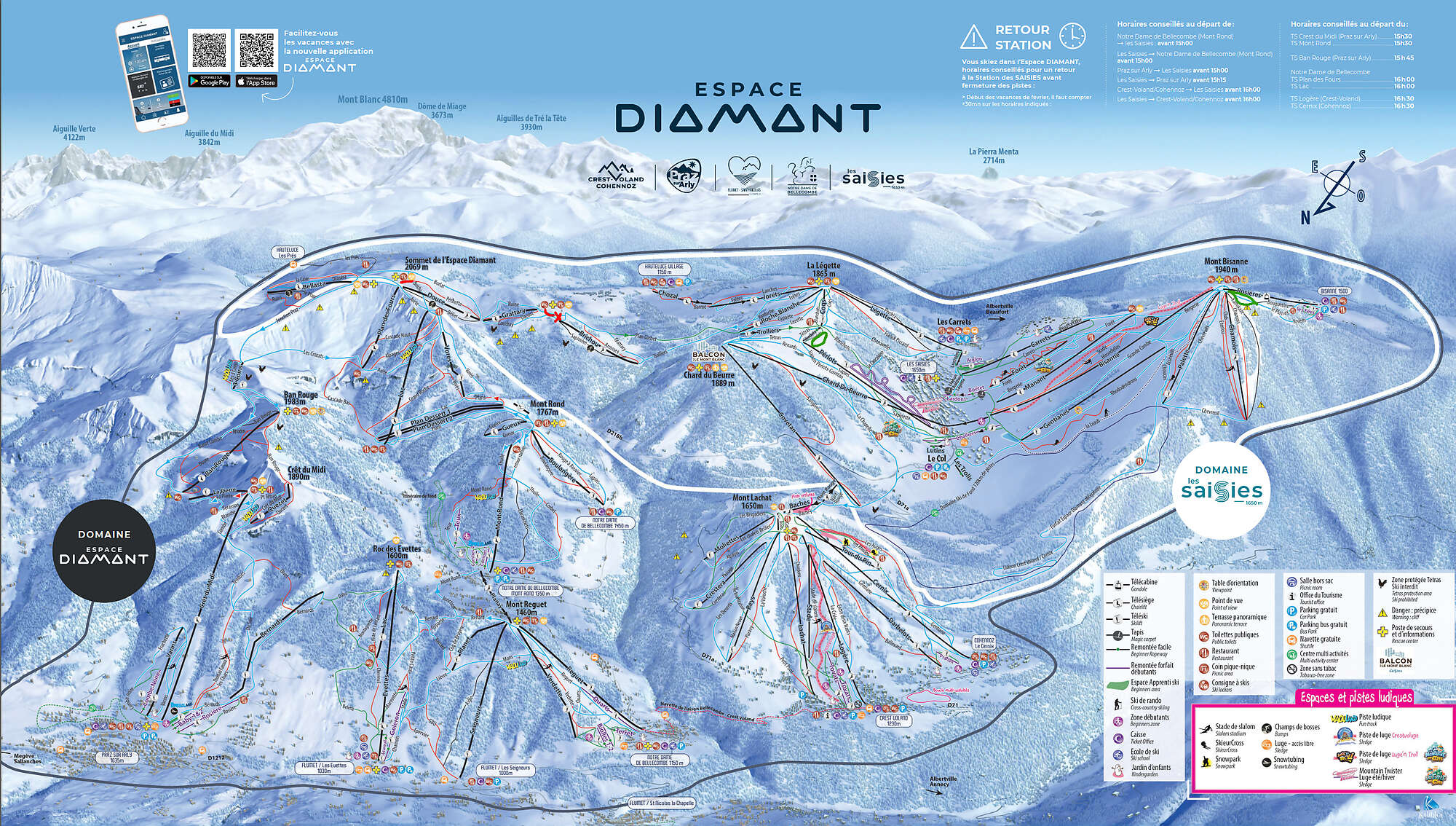 BERGFEX: Skigebied Les Saisies - Skivakantie Les Saisies