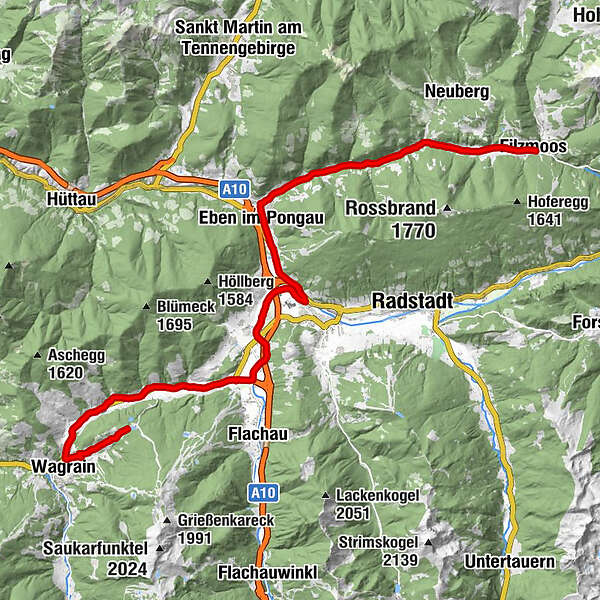 Filzmoos - Gasthaus Geierhäusl - Scharfettkapelle - Edelweißalm ...