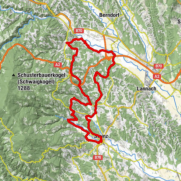 Schilchertour Nord - BERGFEX - Radfahren - Tour Steiermark
