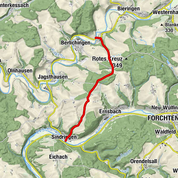 Sindringen - Gasthof zur Post - Evangelische Kirche - Dukas Bahnhof ...