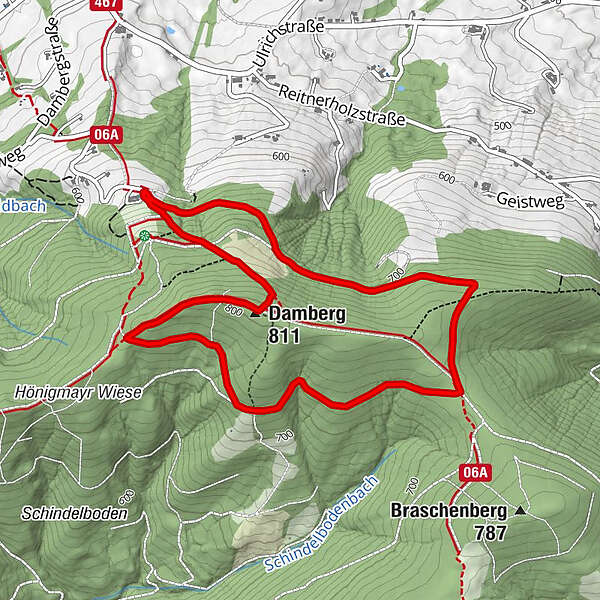 Sankt Ulrich bei Steyr - Dambergwarte - Damberg - Garsten - BERGFEX ...