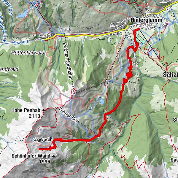 Hinterglemm to Seekar - BERGFEX - Skitour - Tour Salzburger Land