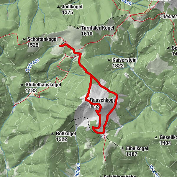 Alpengasthof Turnauer Alm - Rauschkogel - Rauschalm - BERGFEX ...