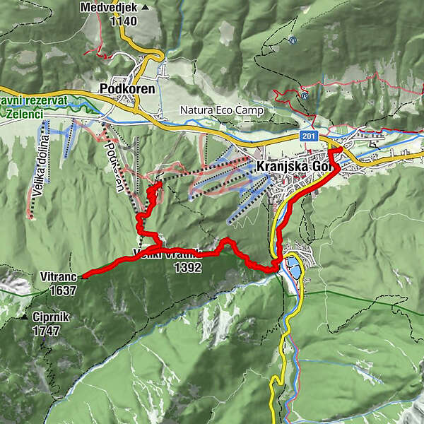 Kranjska Gora - Mali Vratnik - Veliki Vratnik - Bedančev dom - BERGFEX ...