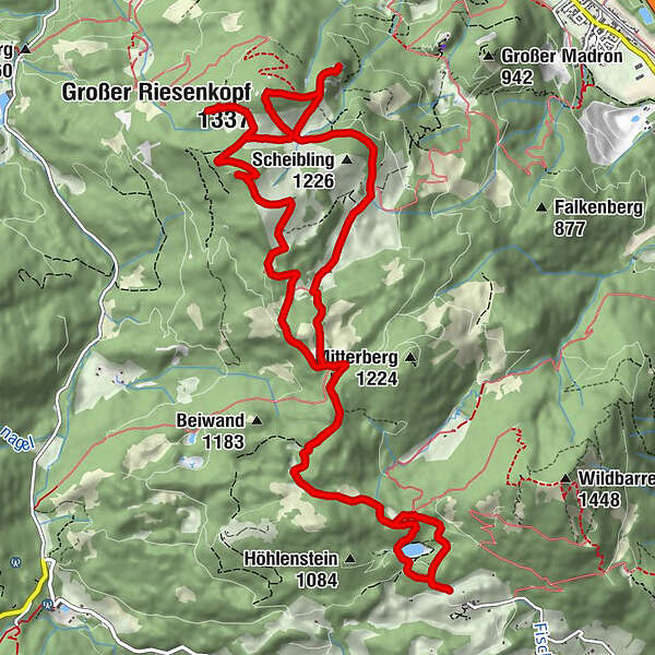 Flintsbach am Inn - Rehleitenkopf - Hirschnagel - Großer Riesenkopf ...