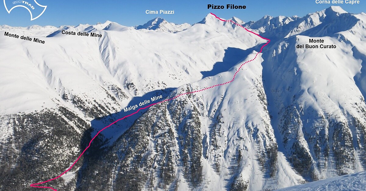 Pizzo Filone - BERGFEX - Skitour - Tour Lombardei