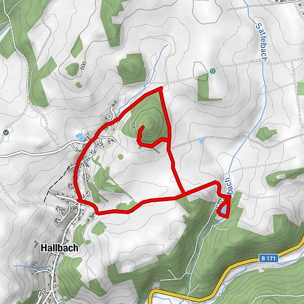 Hallbach Runde (Offene Galerie, Sattelbachteich und Hufenberg ...