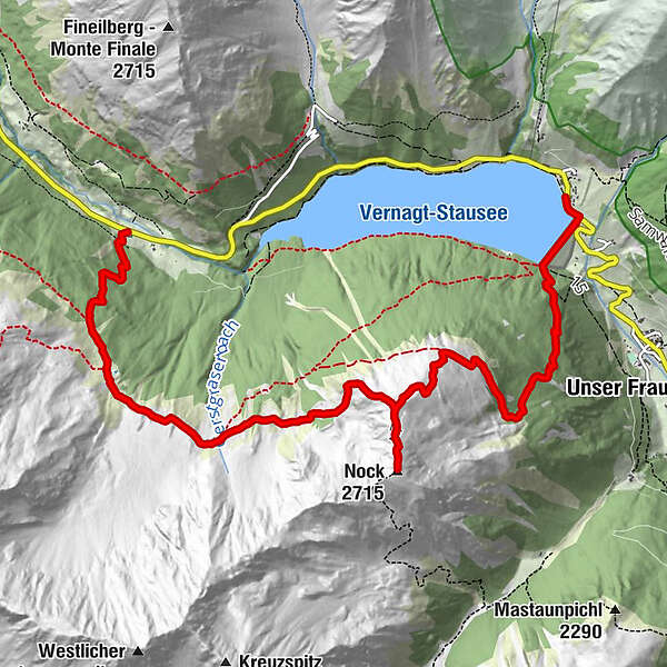 Vernagt - Vernago - Nock - Bergl-Alm - Gasthaus Gerstgras - BERGFEX ...