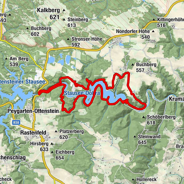 Rund um den Stausee Dobra - BERGFEX - Wanderung - Tour Niederösterreich