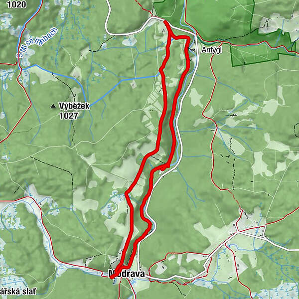 Rechle-Modrava Hiking - BERGFEX - Bergwandern - Tour Region Pilsen