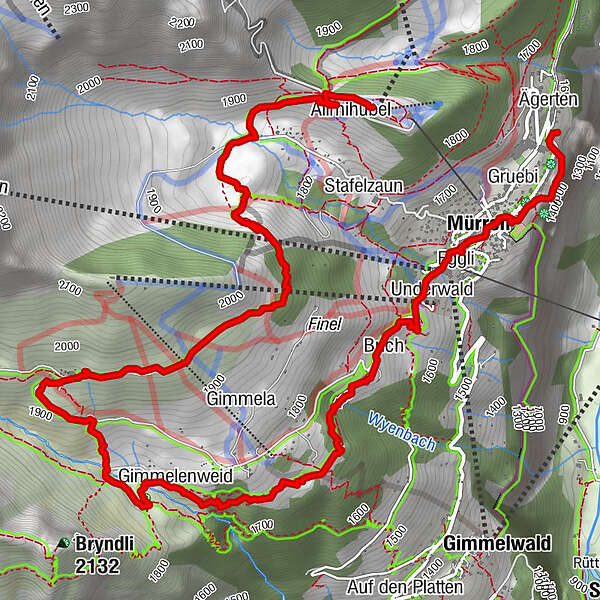 North face trail Mürren - BERGFEX - Wanderung - Tour Berner Oberland