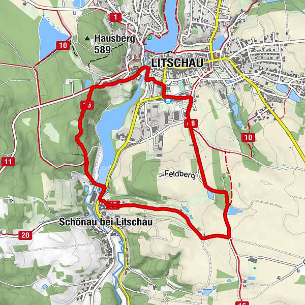 Litschau, Bahnhof, Föhrenteich, Schönau, Seilerndorf - BERGFEX ...