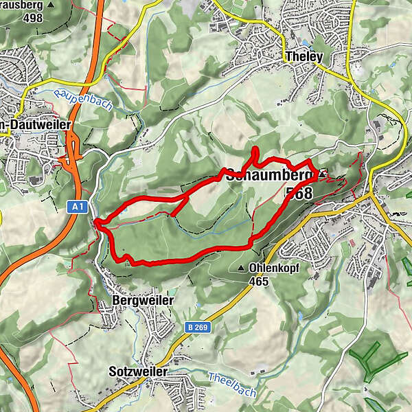 Tholey - Lachmühle - Schaumberg - BERGFEX - Wanderung - Tour Saarland