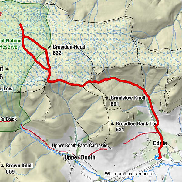 Edale - Grindsbrook Booth - Crowden Head - BERGFEX - Wanderung - Tour ...