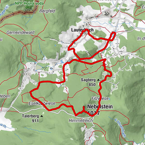 Lauterbach - Nebelstein - Nebelsteinhütte - Sagberg - BERGFEX ...