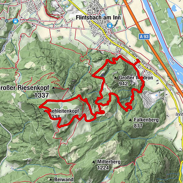 Flintsbach am Inn - Obere Höhle - Rehleitenkopf - Falkenstein - BERGFEX ...