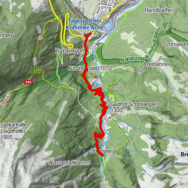 Krimmler Wasserfälle - BERGFEX - Hiking - Tour Salzburg