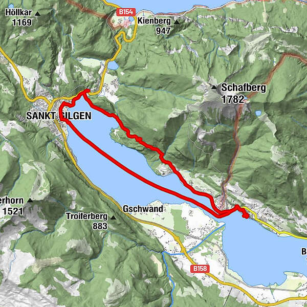 Falkenstein - St. Wolfgang Winkl, Salzburg - BERGFEX - Wanderung - Tour ...