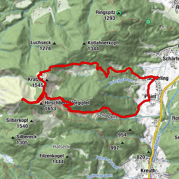 Hirschberg - BERGFEX - Wanderung - Tour Bayern