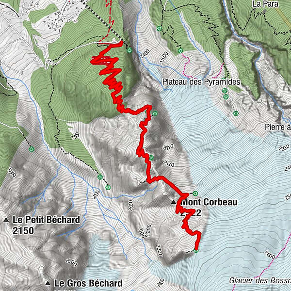 Chalet du Glacier des Bossons - Chalet Les Pyramides - Mont Corbeau ...