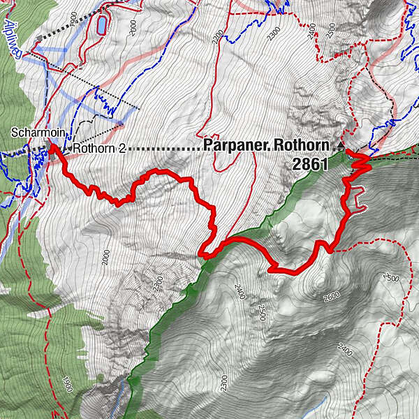 Scharmoin-Foil Cotschen-Parpaner Rothorn - BERGFEX - Wanderung - Tour ...