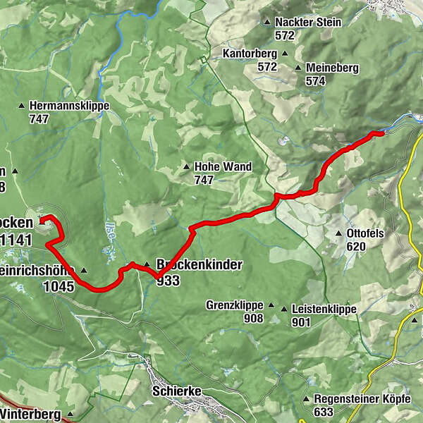 Brockenwanderung von Wernigerode - BERGFEX - Wanderung - Tour Sachsen ...