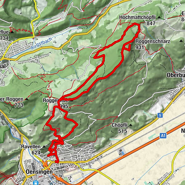 Oensingen - Bergwirtschaft Roggen - Roggenflue - Roggenschnarz ...