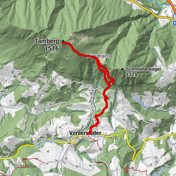 Vorderstoder - Tamberg - Spitzmäuerl - BERGFEX - Wanderung - Tour ...