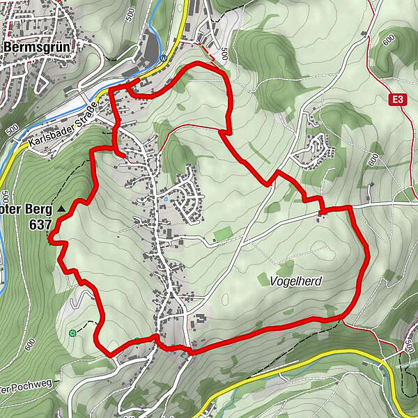 Erla - Roter Berg - Hohes Rad - BERGFEX - Wanderung - Tour Sachsen