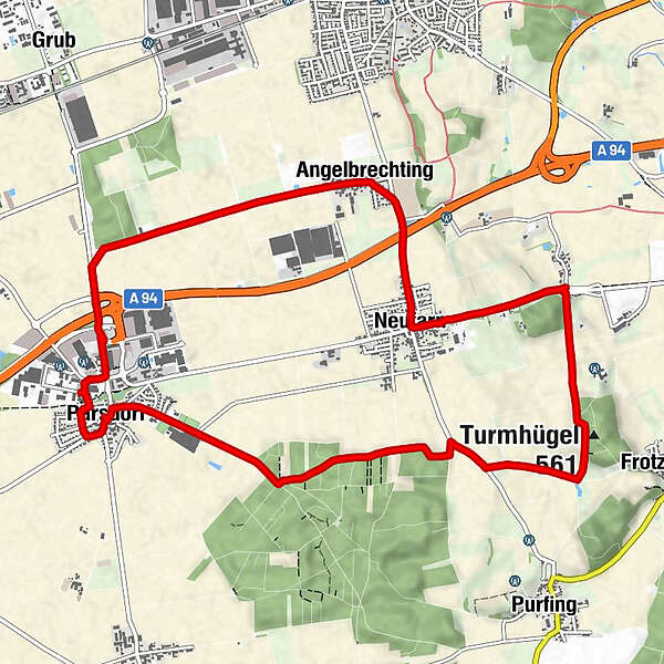 Parsdorf - Poing - Stanglwirt - Turmhügel - BERGFEX - Wanderung - Tour ...