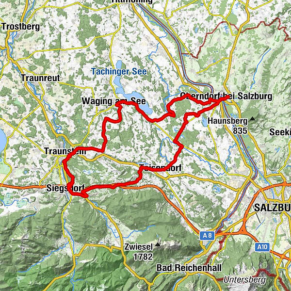 Traunstein-Runde - BERGFEX - Rennrad - Tour Salzburger Land