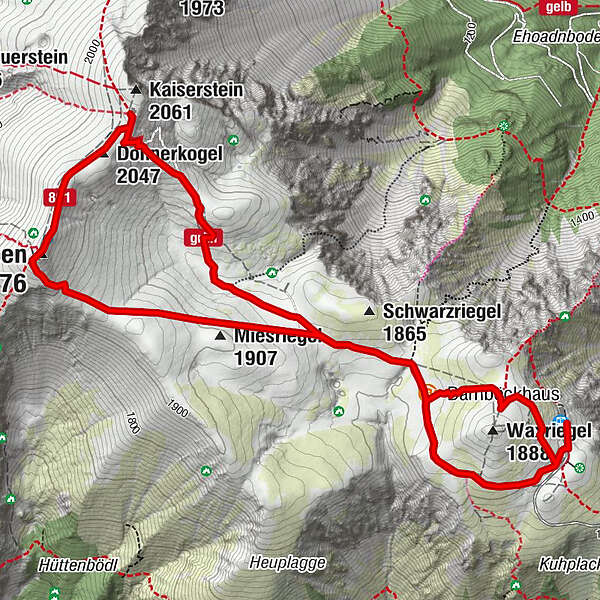 Hochschneeberg Bergbahnhof - Klosterwappen - Kaiserstein - Puchberg am ...