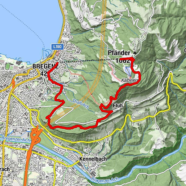Bregenz, Austria - Pfänder - BERGFEX - Wanderung - Tour Vorarlberg