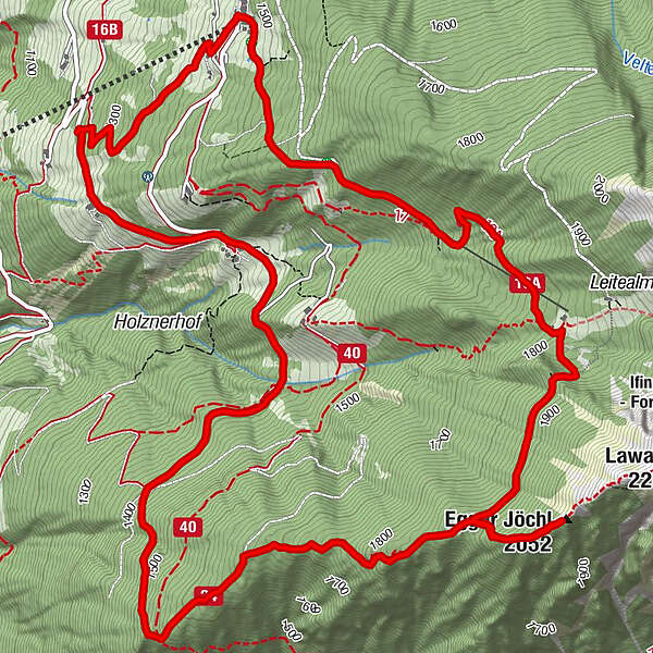 Taser über Ifinger Hütte aufs Egger Jöchl - BERGFEX - Wanderung - Tour ...