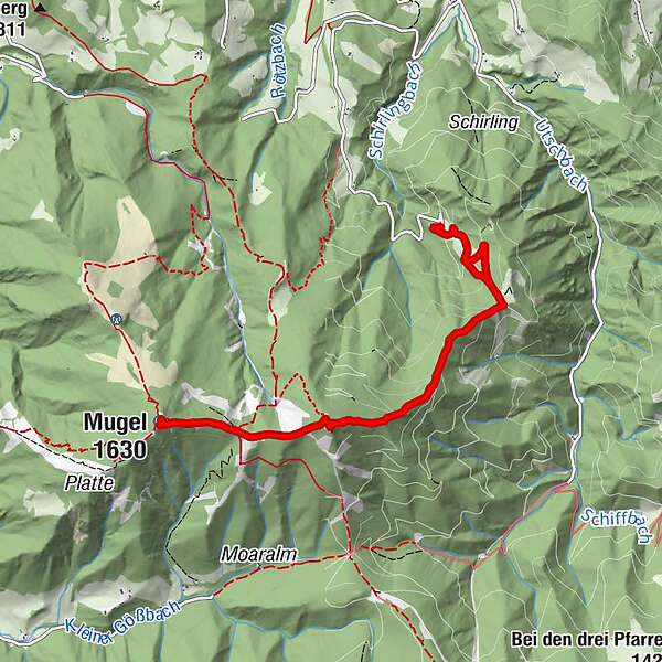 Almgasthaus Kirl - Rosseck - Mugel - Mugelschutzhaus - BERGFEX ...
