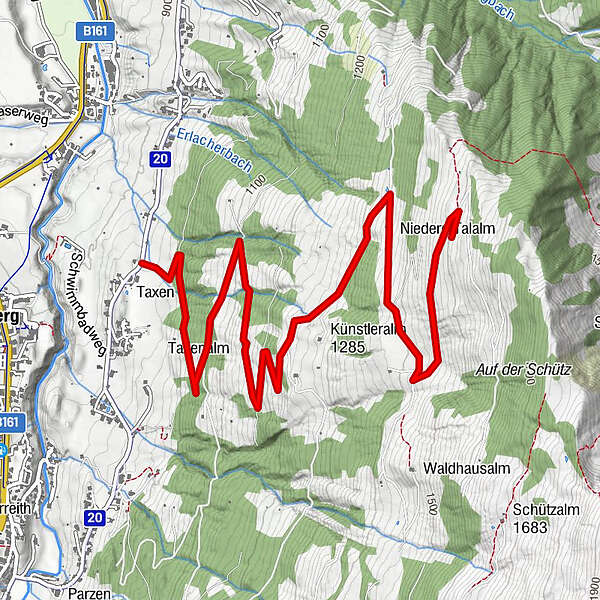Jochberg OST Nr. 212 - BERGFEX - Mountainbike - Tour Tirol