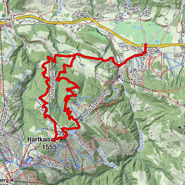 Ellmau - Gasthof Hochschwendt - Hartkaiser - Au - BERGFEX - Wanderung ...