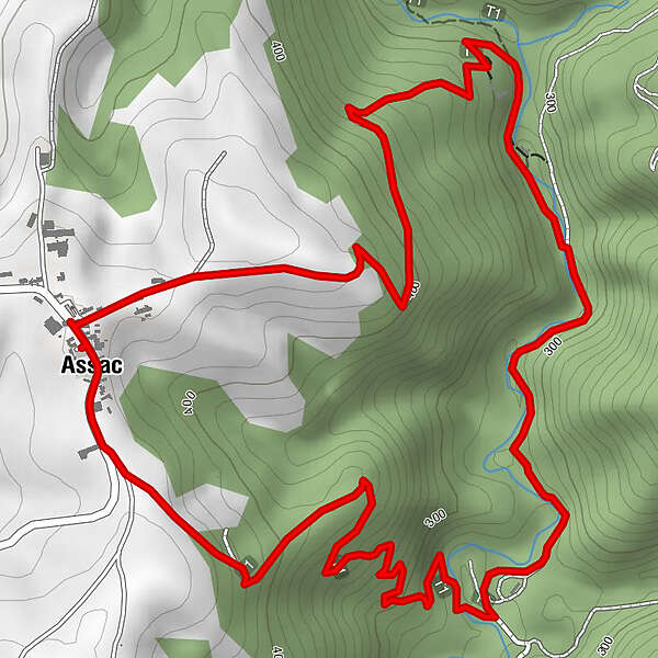 Assac - BERGFEX - Wanderung - Tour Okzitanien