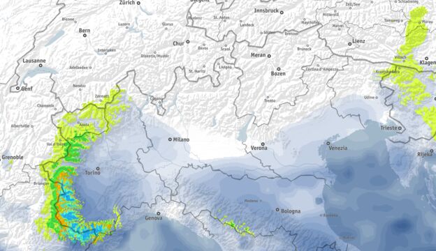 bergfex: Snow forecast Italy: Snow forecast Italy - Snowfall - Italy