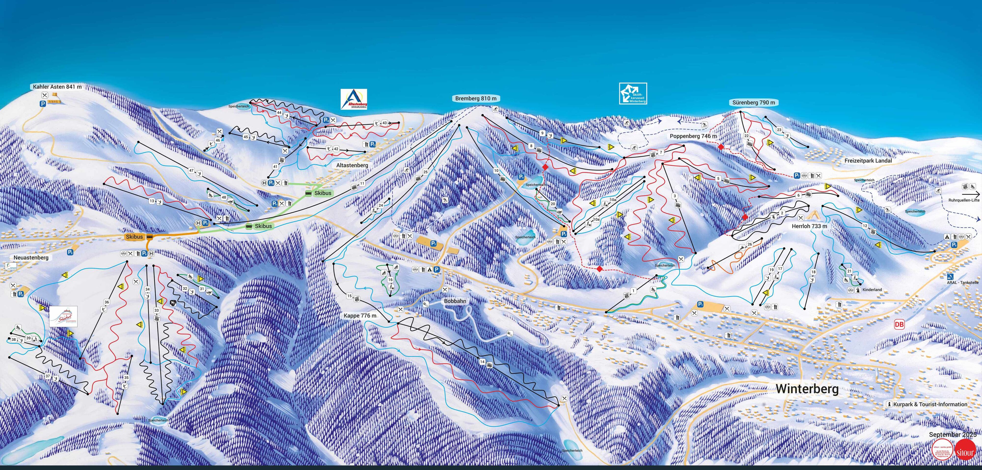 BERGFEX: Skigebied Skiliftkarussell Winterberg - Skivakantie Skiliftkarussell Winterberg